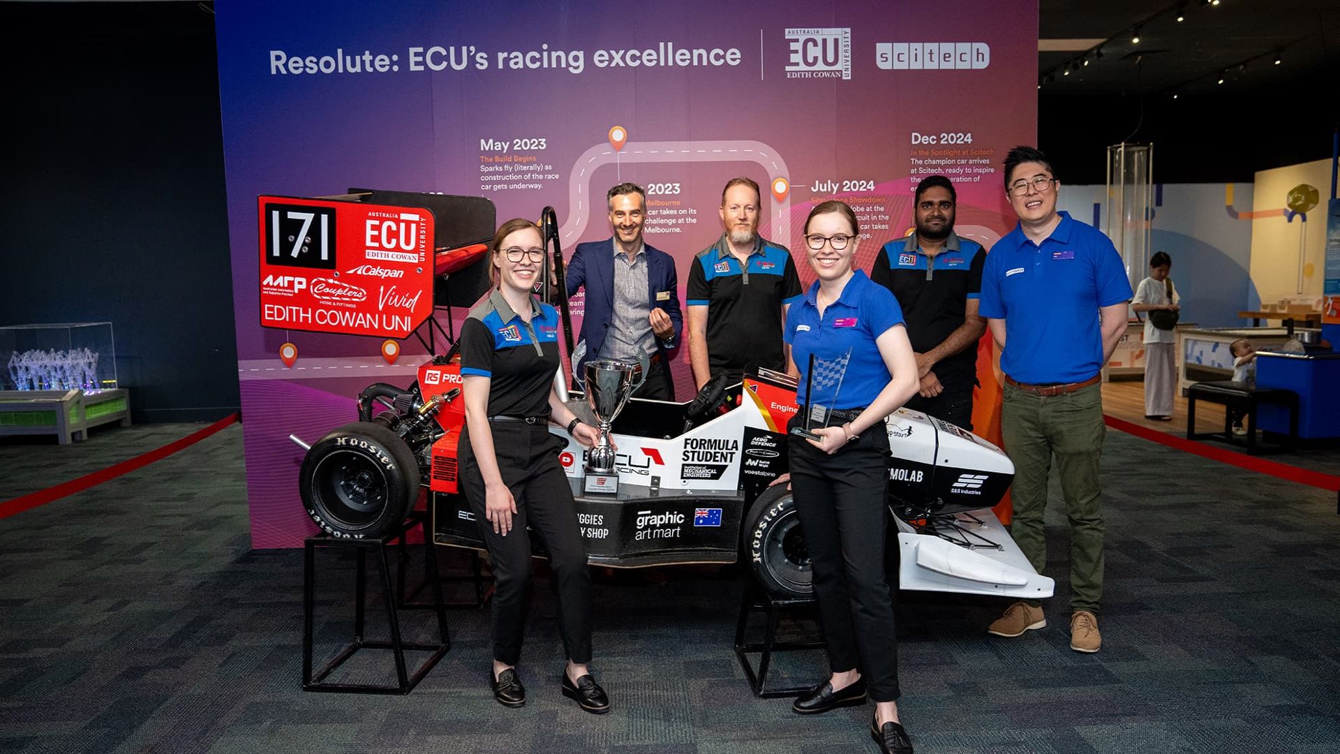 ECU | ECU Racing makes a pitstop at Scitech
