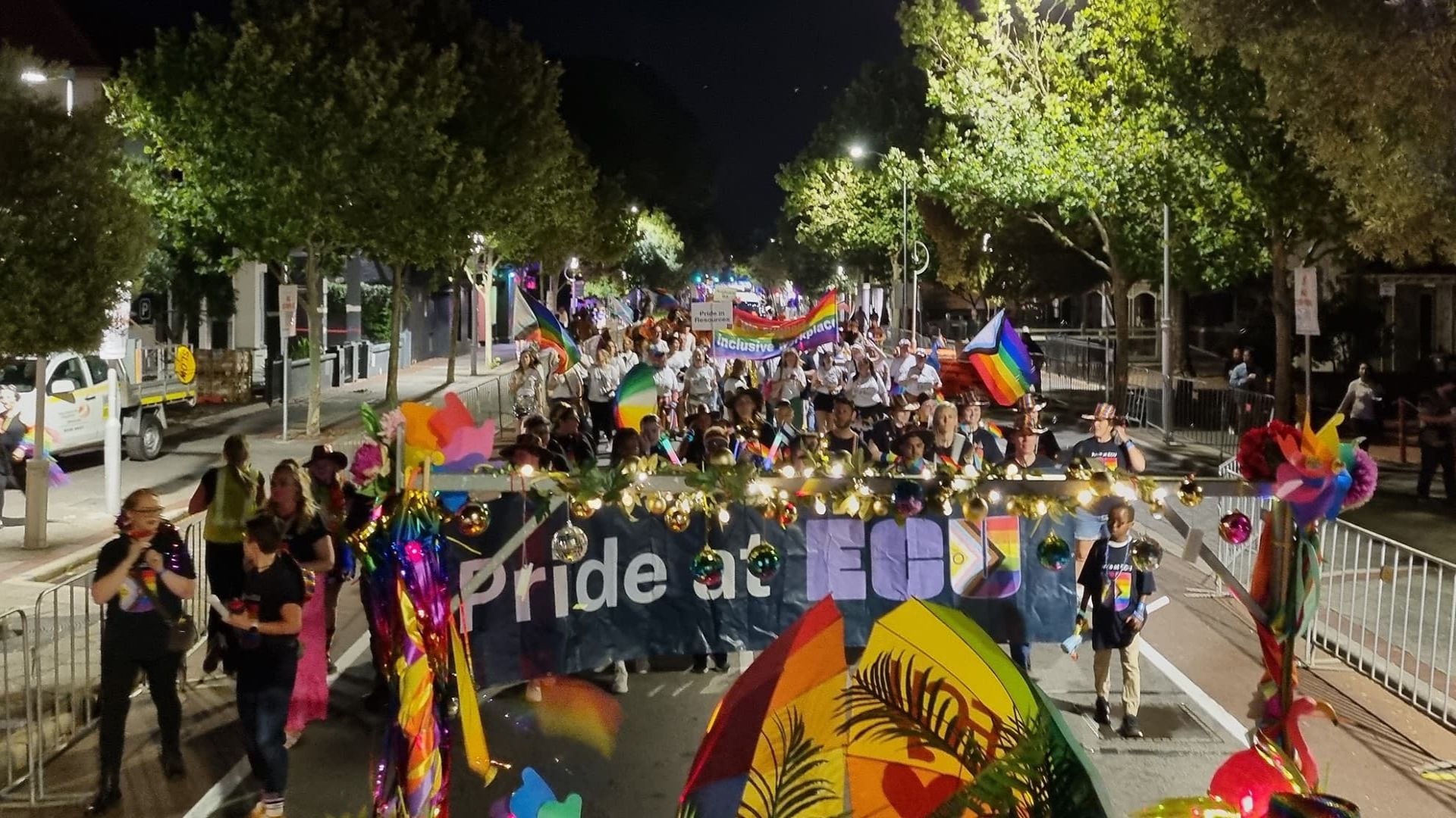 ECU | A spectacular display of pride: ECU shines at the Perth Pride Parade